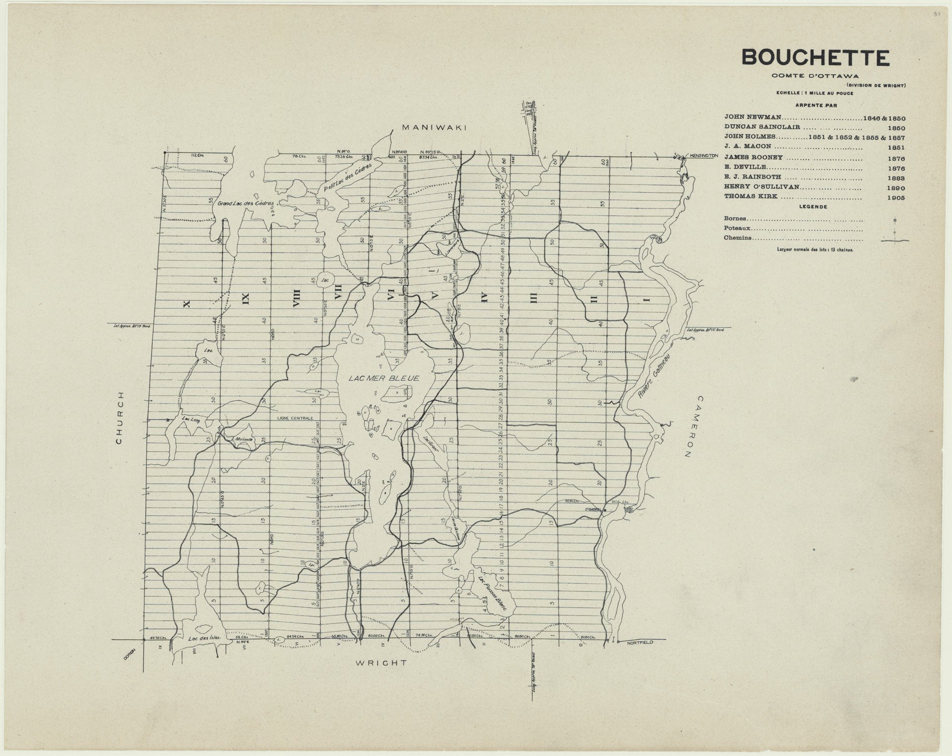 1910 Quebec Township plans